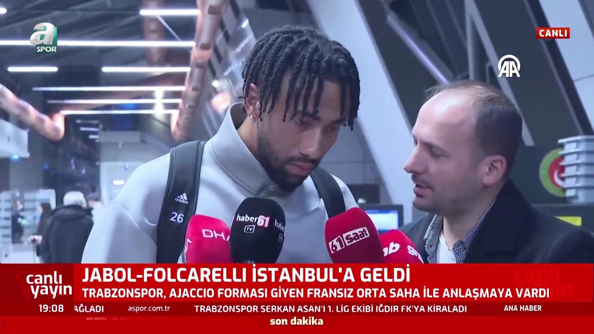 Trabzonspor’un yeni transferi Tim Jabol-Folcarelli şehre geldi ...