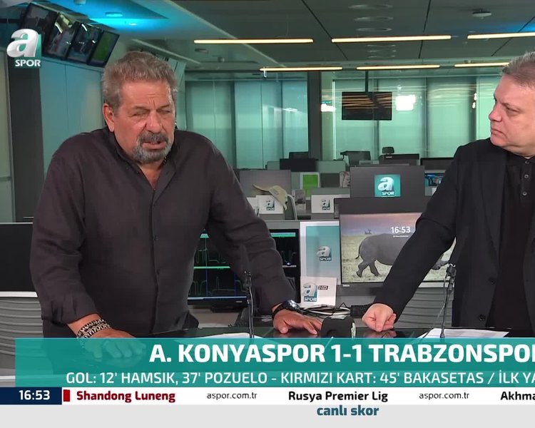 Erman Toroğlu Konyaspor - Trabzonspor maçının ilk yarısını ...